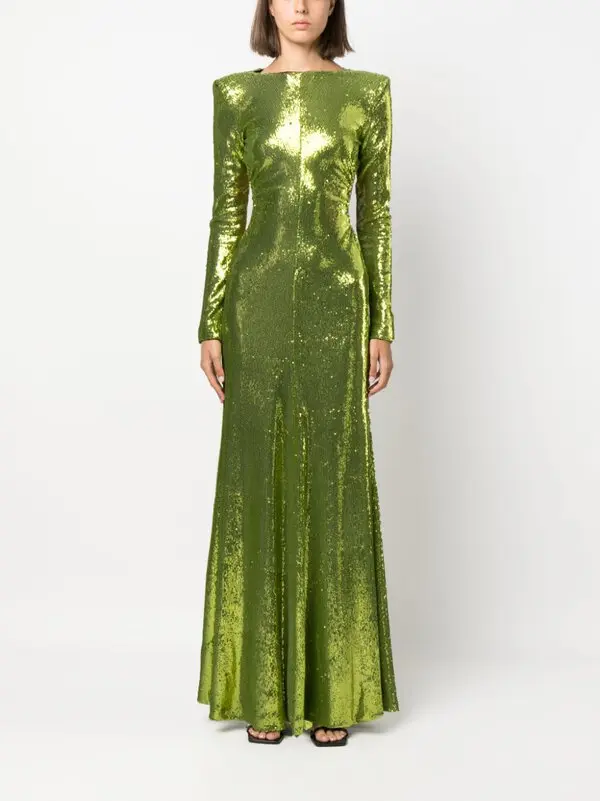 Philosophy Di Lorenzo Serafini Sequin Embellished Open Back Dress
