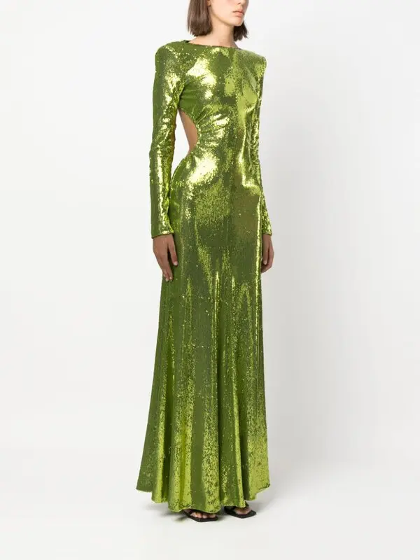 Philosophy Di Lorenzo Serafini Sequin Embellished Open Back Dress