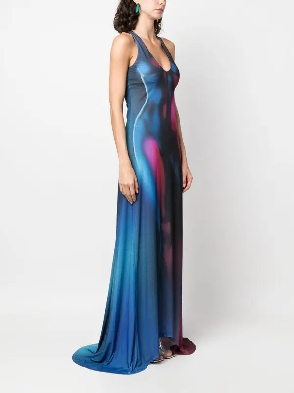 Patrizia Pepe Body-print Maxi Dress