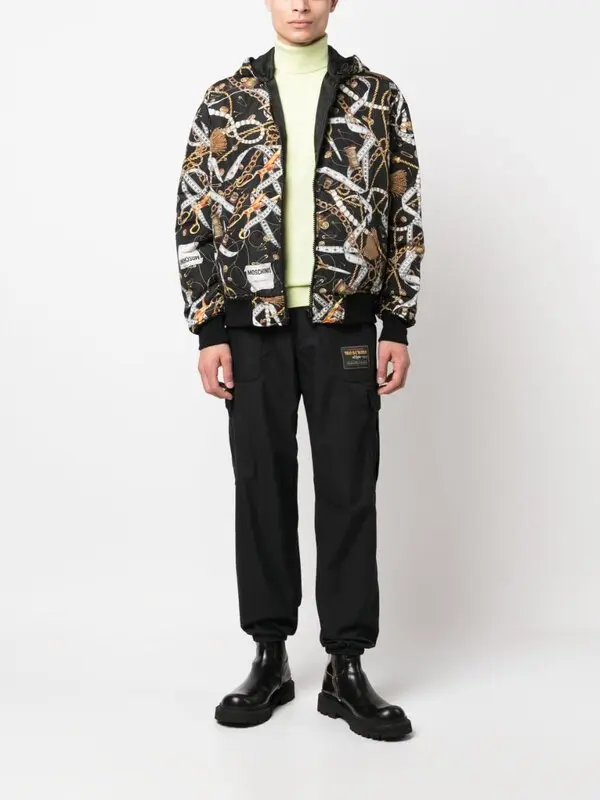 Moschino Logo-patch Cargo Trousers