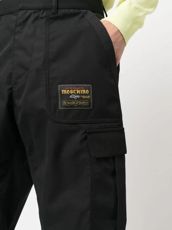 Moschino Logo-patch Cargo Trousers
