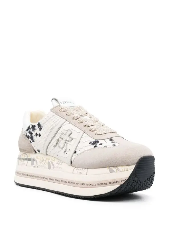 Premiata Beth Snake-effect Sneakers