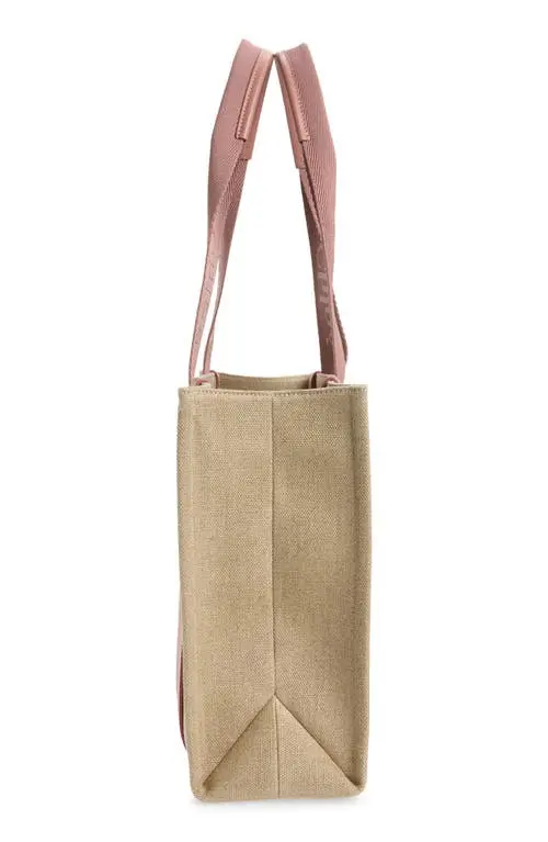 Chloé Medium Woody Linen Canvas Tote - Nougat
