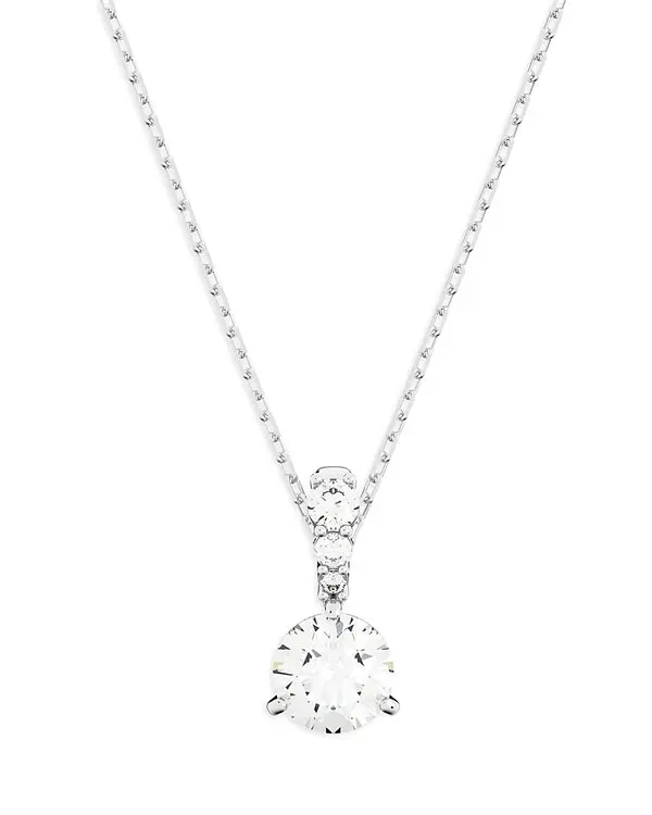 SWAROVSKI Stilla Solitaire Crystal Pendant Necklace - Silver