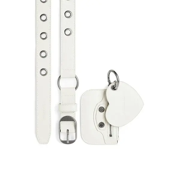 Balenciaga Le Cagole Charms Belt - Optic White