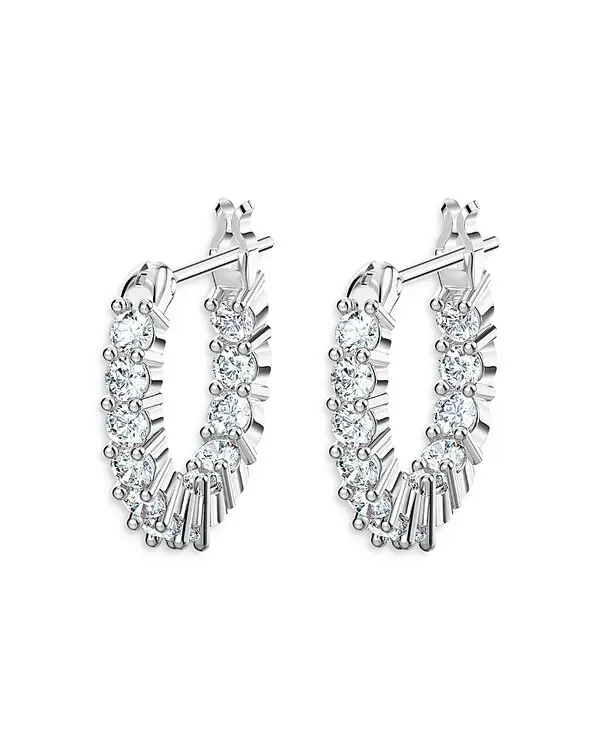 SWAROVSKI Matrix Mini Hoop Earrings - White