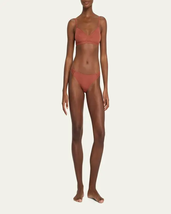 ERES Enora Soyeuse Thin Recycled Jersey Briefs - Poudre De Soleil