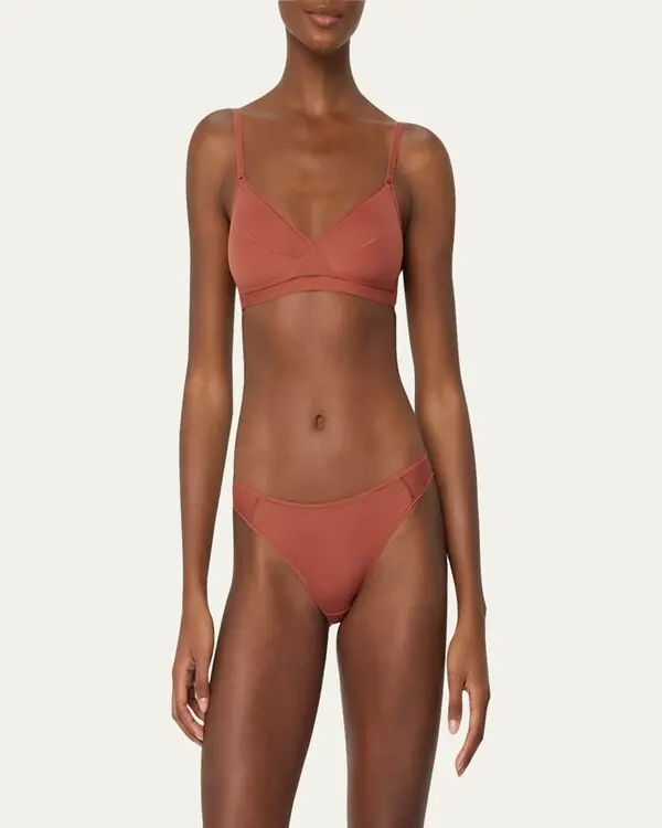 ERES Enora Soyeuse Thin Recycled Jersey Briefs - Poudre De Soleil