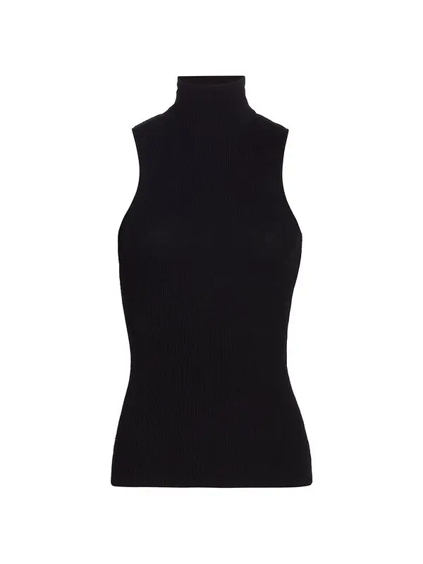 Proenza Schouler Sleeveless Matte Knit Top - Black