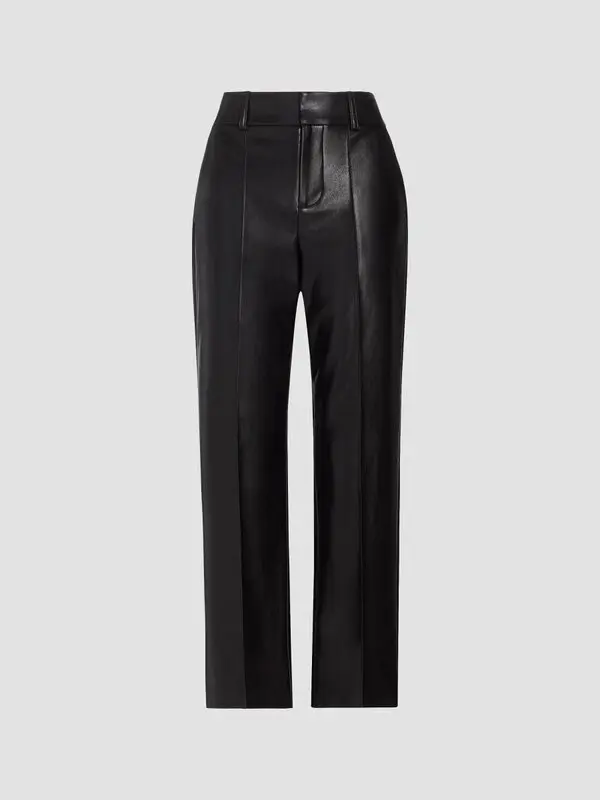 Alice + Olivia Ming Pleated Faux Leather Pants