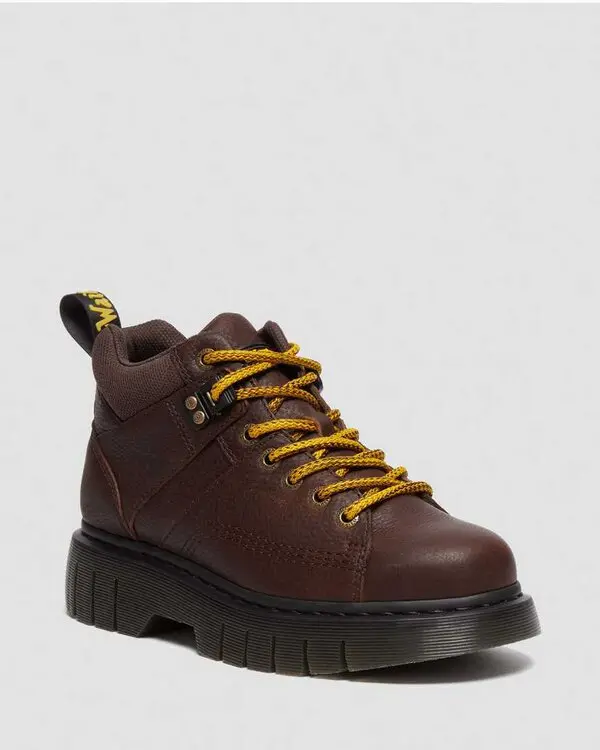 Dr. Martens Woodard Grizzly Leather Low Casual Boots In  display picture 1