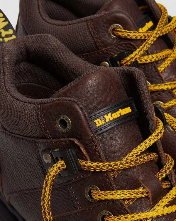 Dr. Martens Woodard Low Unisex Casual Dark Brown Boots, Size L/8, M/7 Brand New Dr. Martens Woodard Grizzly Leather Low Casual Boots In  main image 4