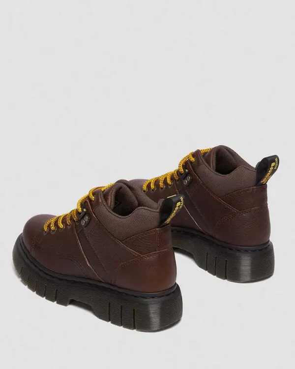 Dr. Martens Woodard Grizzly Leather Low Casual Boots In  display picture 2