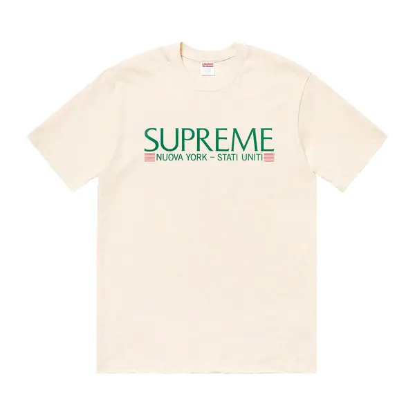 Supreme Nuova York Tee 'natural - Cream