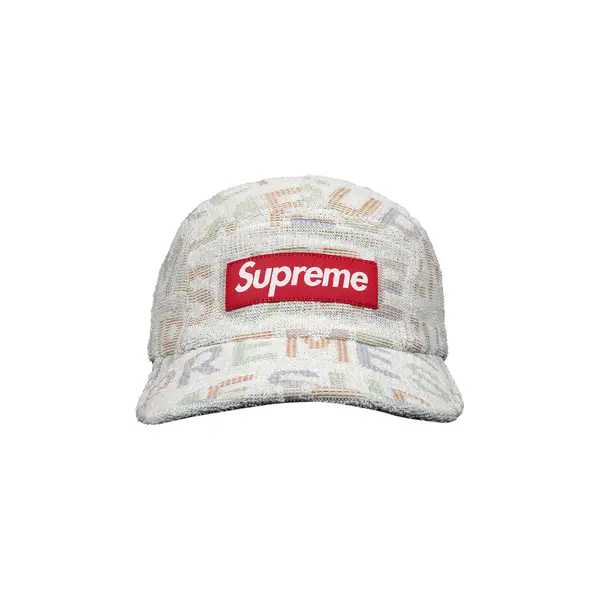 Supreme Terry Spellout Camp Cap - White