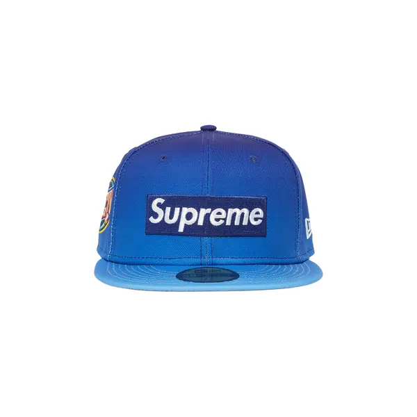 Supreme Gradient Box Logo New Era Cap - Blue