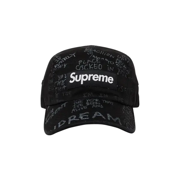 Supreme Gonz Poems Camp Cap - Black
