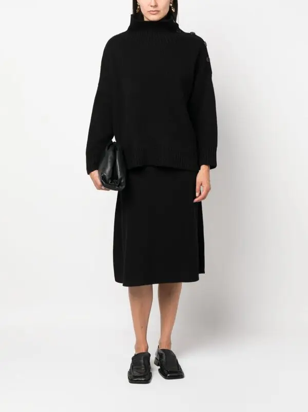 YVES SALOMON Button-detailed Knitted Jumper