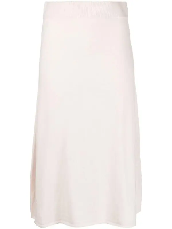 YVES SALOMON Flared Knitted Skirt