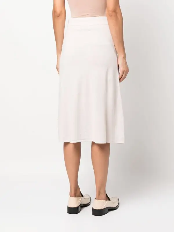 YVES SALOMON Flared Knitted Skirt