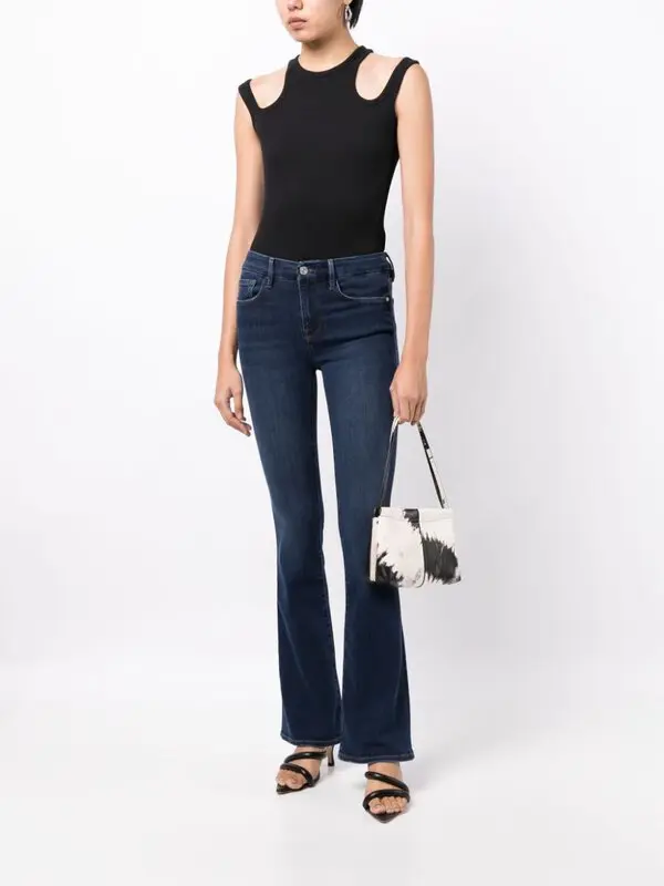 FRAME Mid-rise Flared Jeans