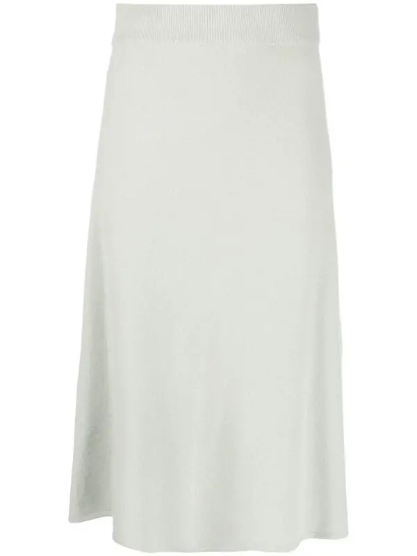 YVES SALOMON Flared Knitted Skirt