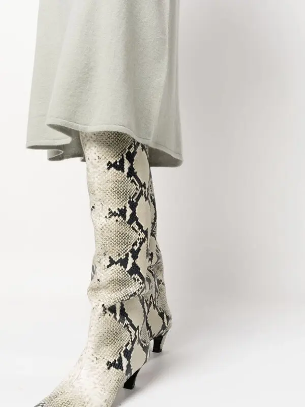YVES SALOMON Flared Knitted Skirt