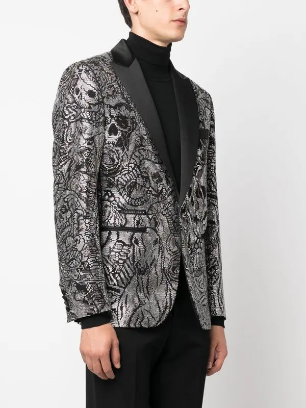 Philipp Plein Lord Fit Tattoo Blazer