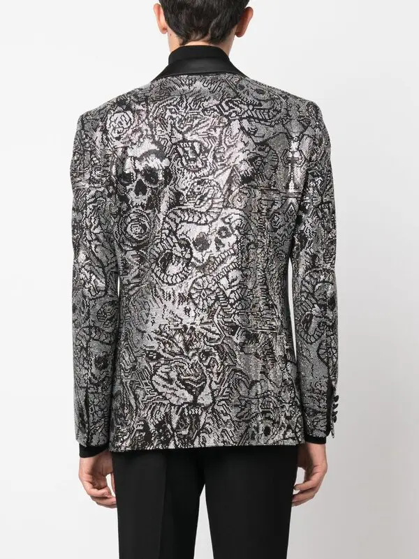 Philipp Plein Lord Fit Tattoo Blazer