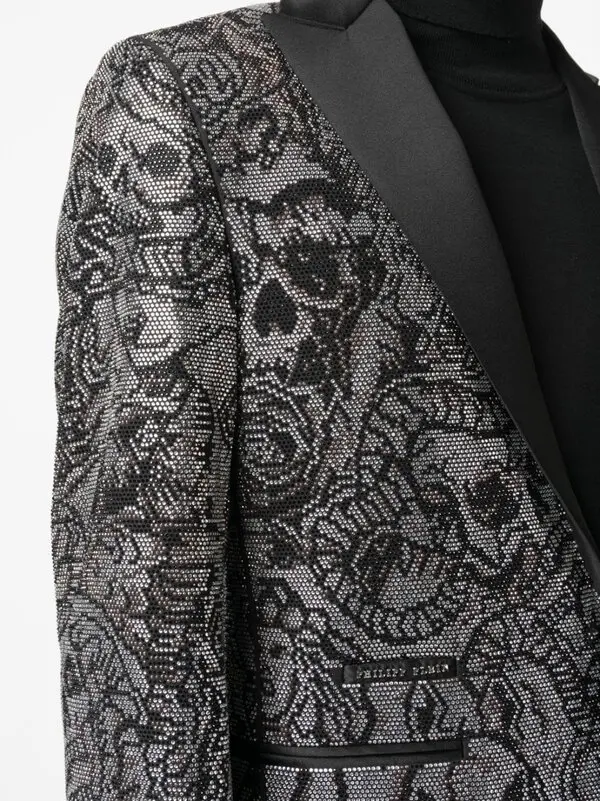 Philipp Plein Lord Fit Tattoo Blazer