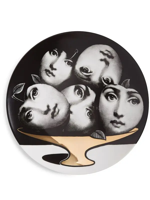 FORNASETTI Variazioni N.104 Wall Plate - Black