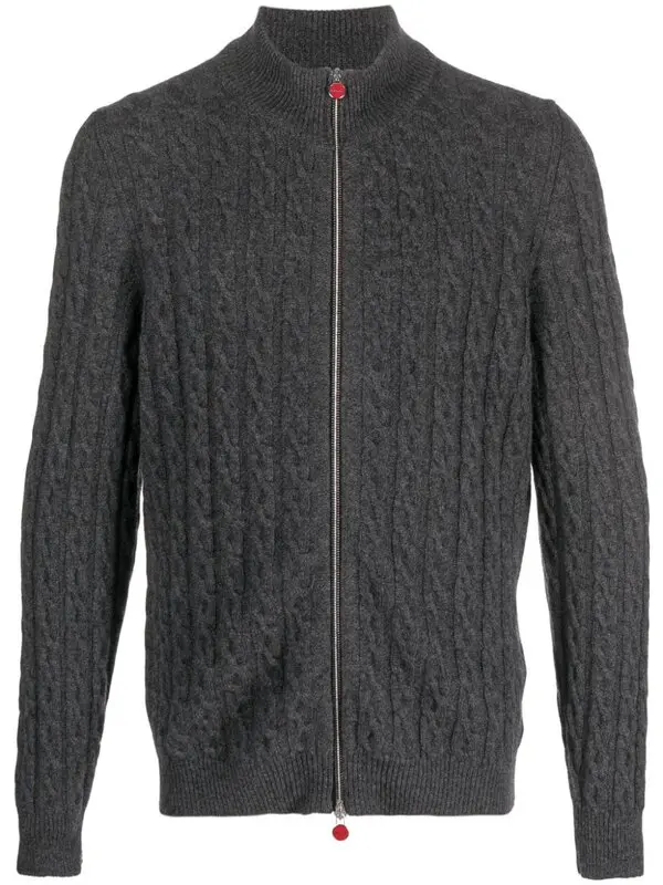 Kiton Cable-knit Cashmere Jacket
