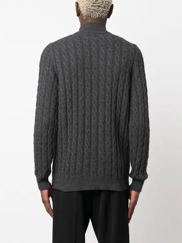 Kiton Cable-knit Cashmere Jacket
