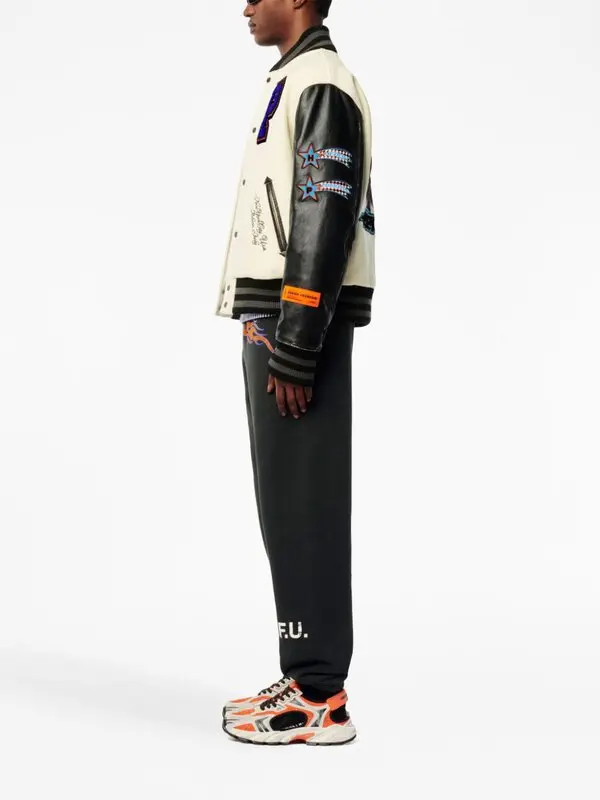 Heron Preston Varsity Bomber Jacket - Neutrals