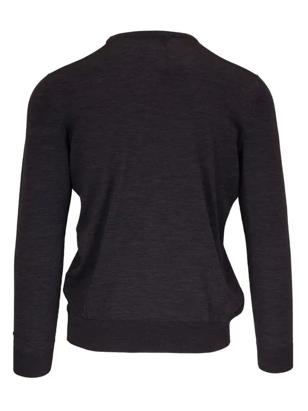 Kiton Round-neck Wool Jumper - Grey