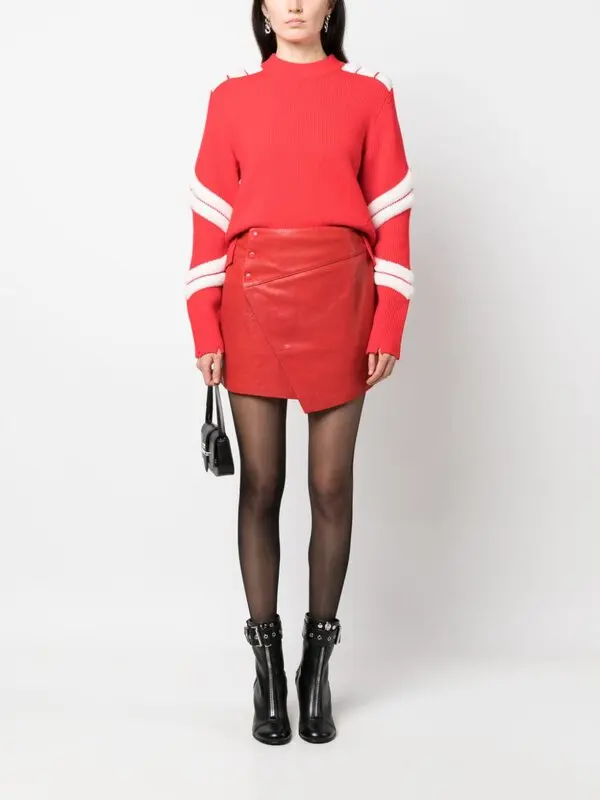 Zadig&Voltaire Junko Cuir Leather Miniskirt