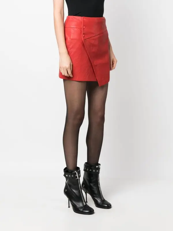 Zadig&Voltaire Junko Cuir Leather Miniskirt