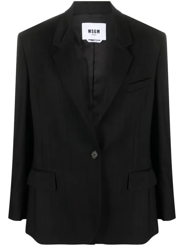 MSGM Notched-lapels Single-breasted Blazer