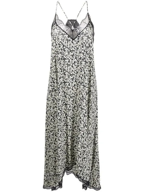 Zadig&Voltaire Floral-print Midi Dress - Neutrals
