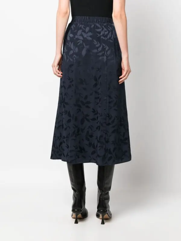 Zadig&Voltaire June Jac Ikat Silk Skirt - Blue
