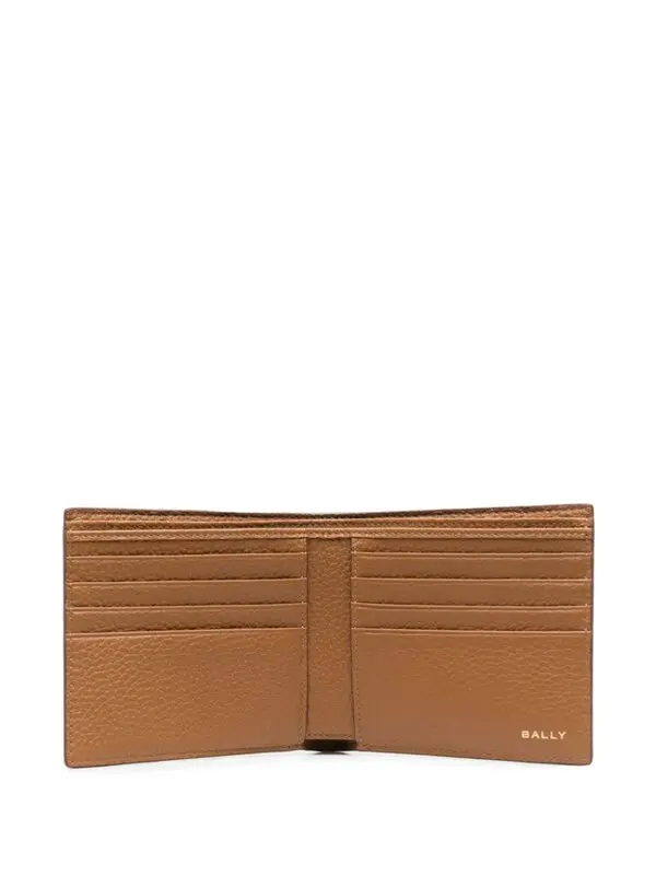 Bally Monogram-pattern Bi-fold Leather Wallet