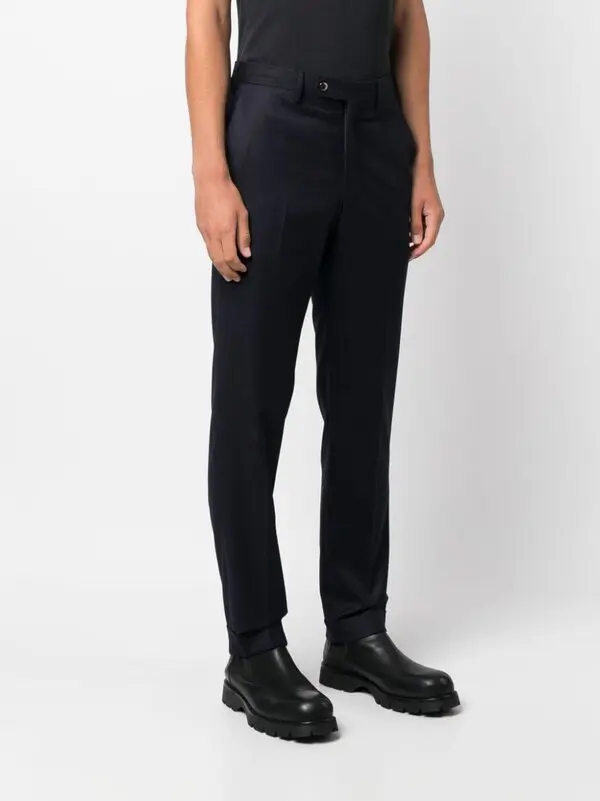 PT TORINO Mid-rise Tailored Trousers - Blue