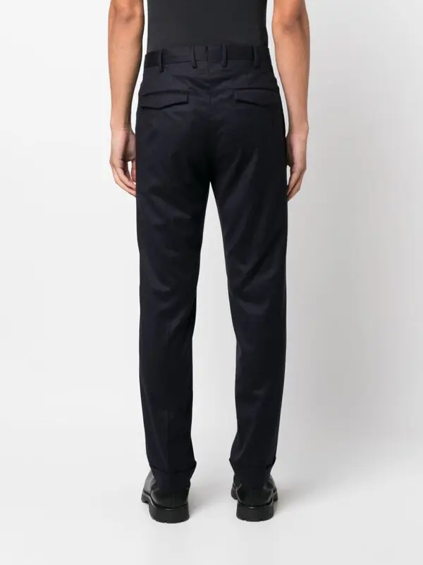 PT TORINO Mid-rise Tailored Trousers - Blue