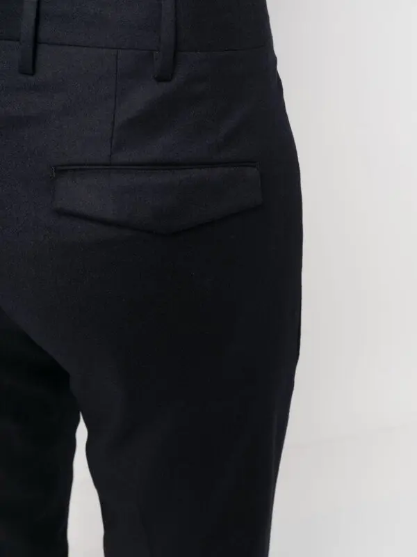 PT TORINO Mid-rise Tailored Trousers - Blue