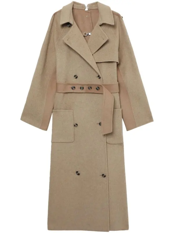 Rokh Button-detailed Double-breasted Maxi Coat
