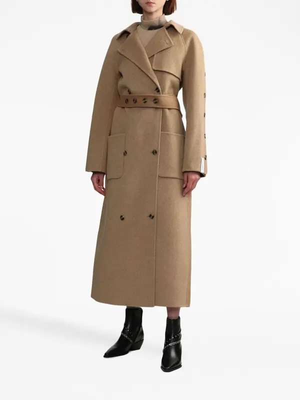 Rokh Button-detailed Double-breasted Maxi Coat