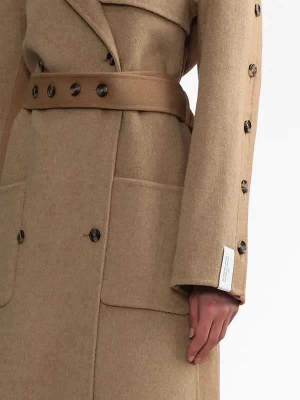 Rokh Button-detailed Double-breasted Maxi Coat