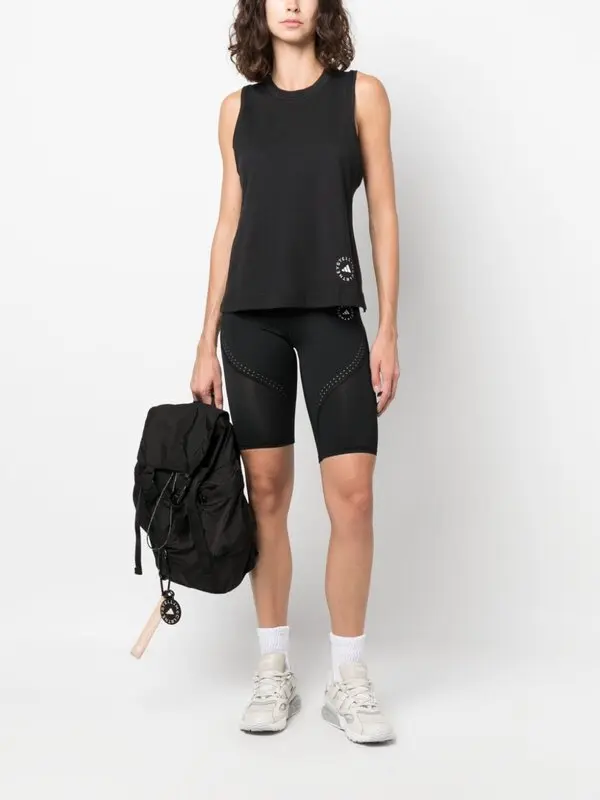 Adidas By Stella McCartney Logo-print Tank Top - Black