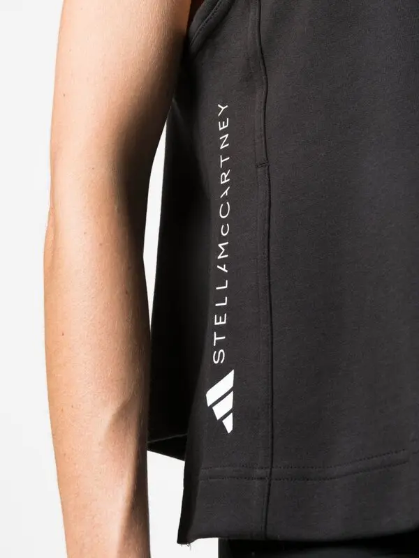 Adidas By Stella McCartney Logo-print Tank Top - Black