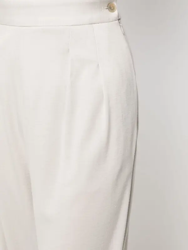 Fabiana Filippi Pleated Wool Trousers - Neutrals